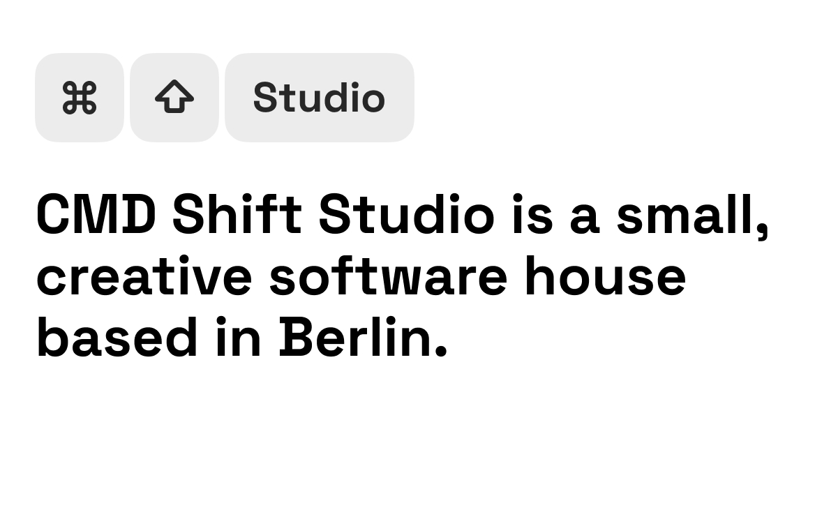 CMD Shift Studio